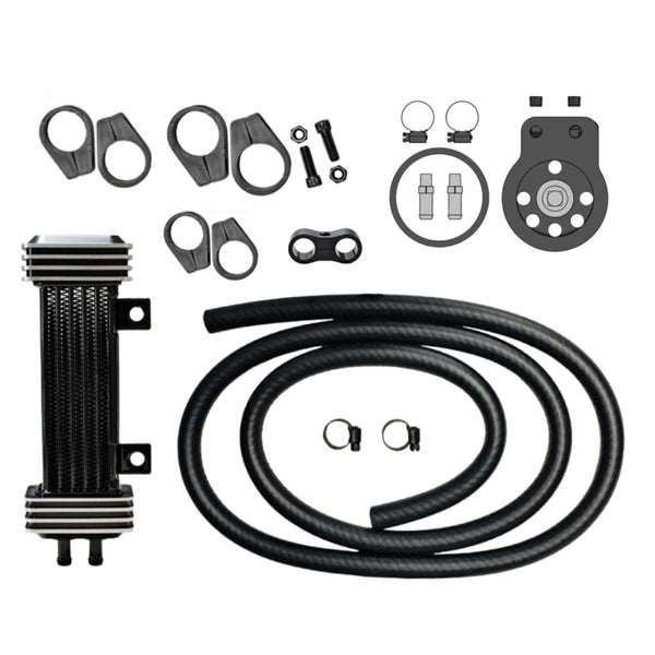 Jagg Deluxe 6-row Oil Cooler System for Harley-Davidson Motorcycles ...